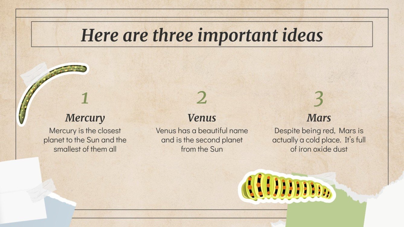 Worms and Caterpillars | Google Slides & PowerPoint