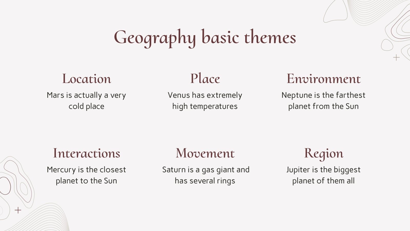 Elegant Geography Lesson | Google Slides & PowerPoint