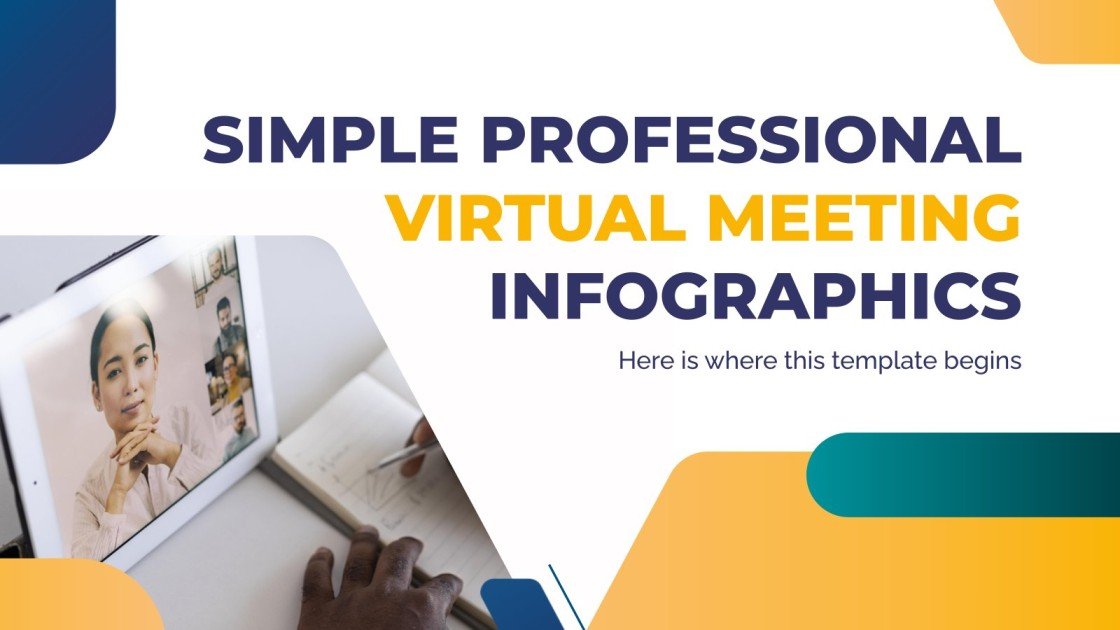 Simple Professional Virtual Meeting Infographics