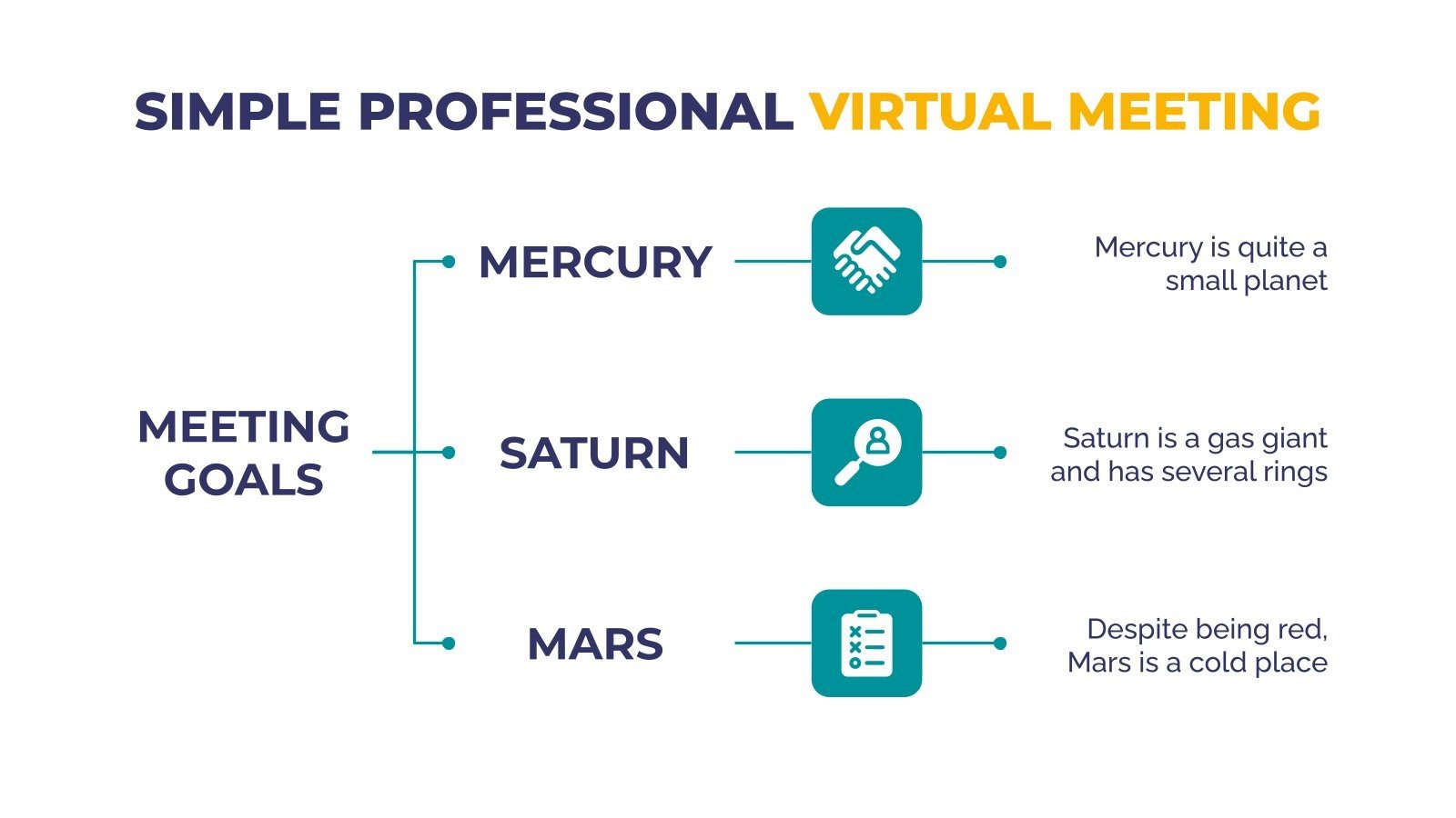 Simple Professional Virtual Meeting Infographics
