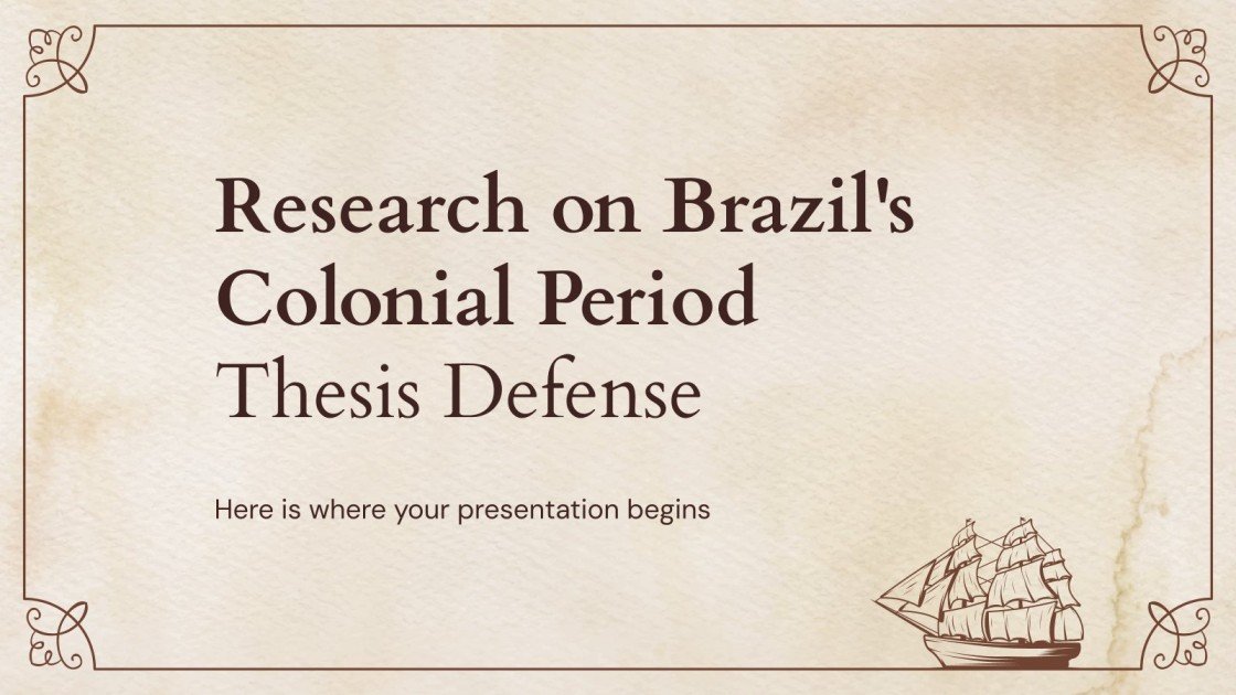 Research on Brazil's Colonial Period Thesis Defense