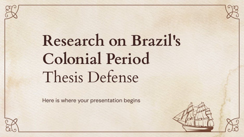 Research on Brazil's Colonial Period Thesis Defense
