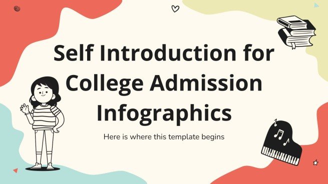 Self Introduction for College Admission Infographics