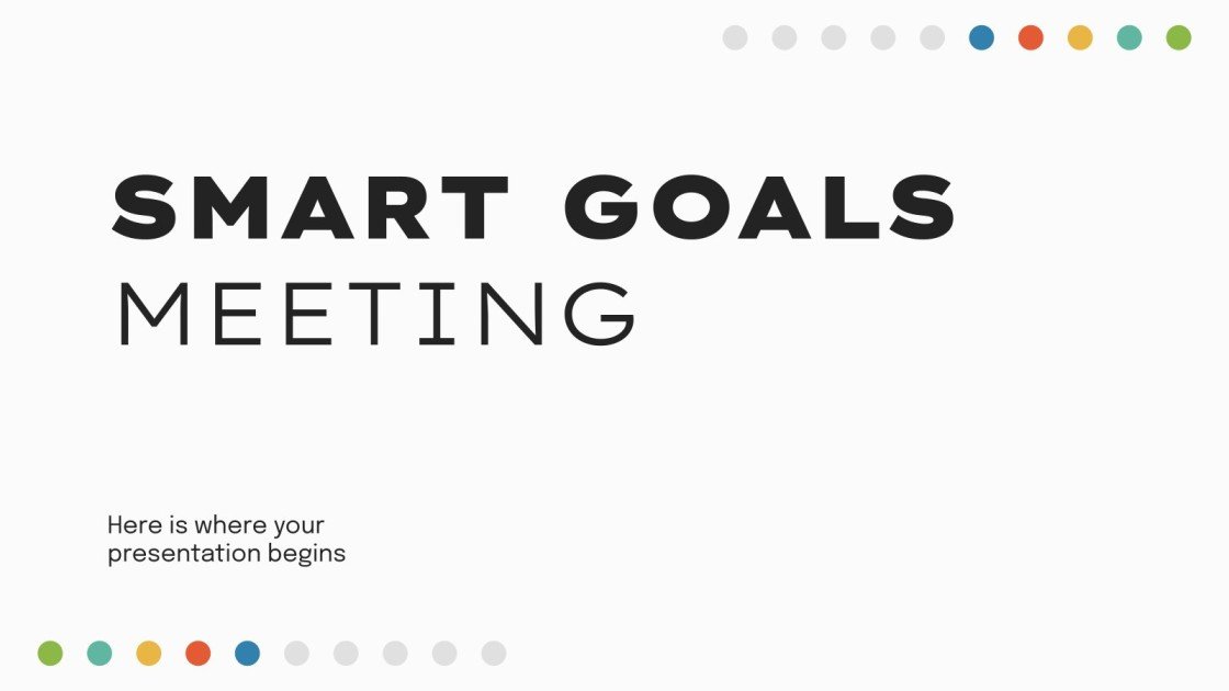 SMART Goals Meeting | Google Slides & PowerPoint