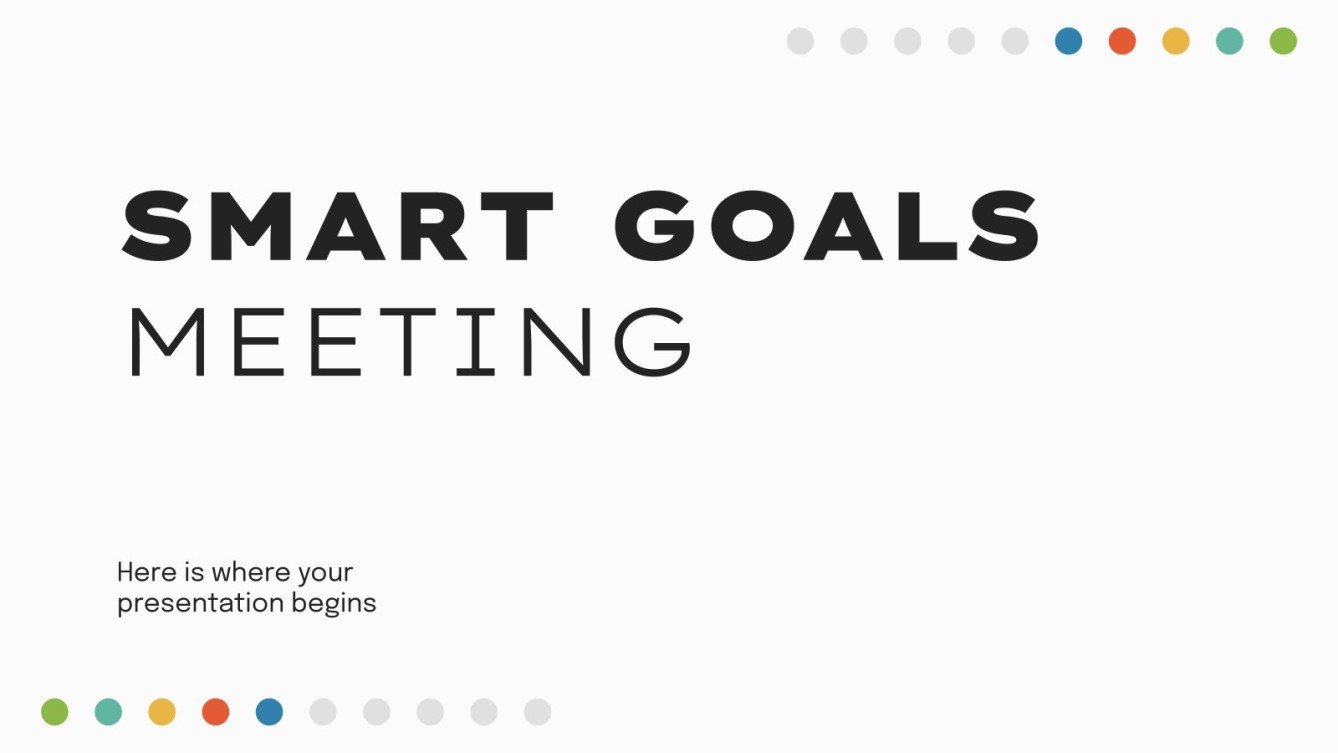 SMART Goals Meeting | Google Slides & PowerPoint