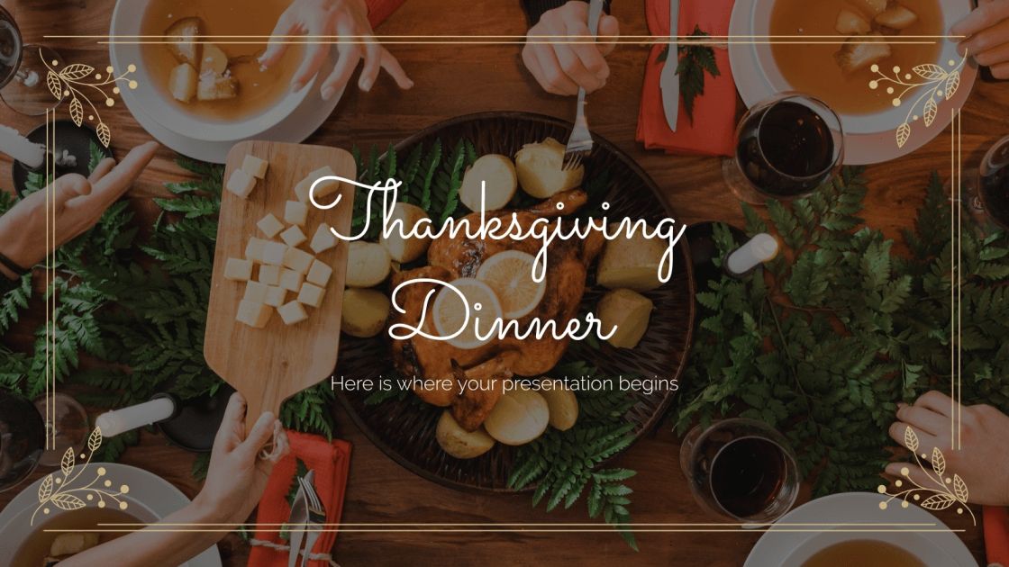 Thanksgiving Dinner Google Slides and PowerPoint Template
