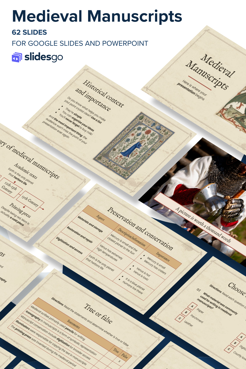 Medieval Manuscripts | Google Slides & PPT