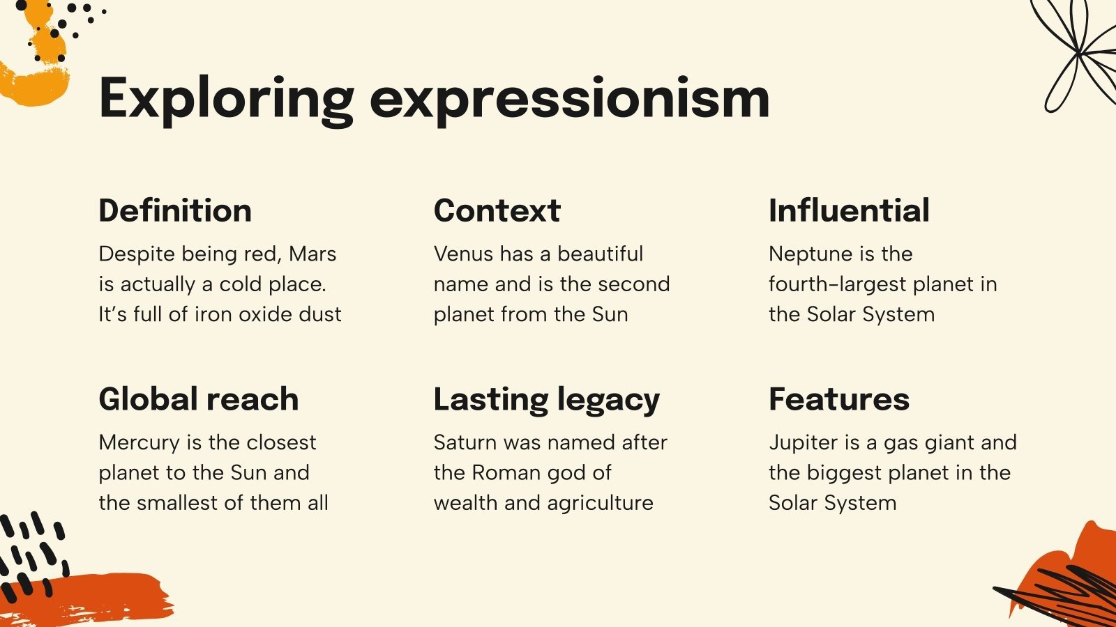 Expressionism Artists | Google Slides & PowerPoint template