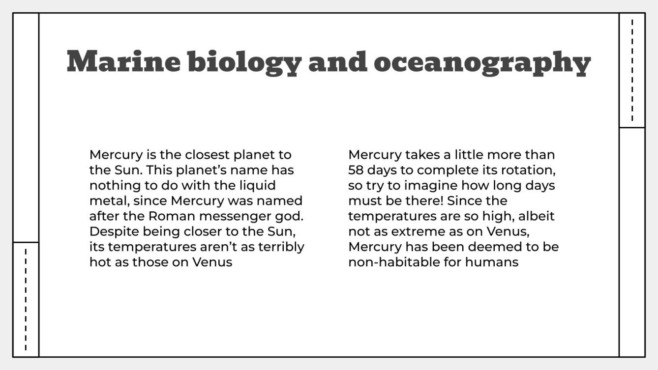 Marine Biology and Oceanography | Google Slides & PPT