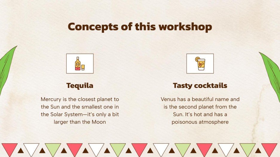 Tequila Cocktails Workshop | Google Slides & PPT