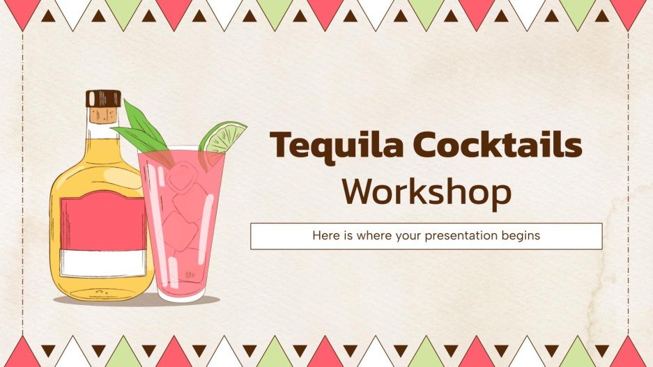 Plantillas gratis sobre bebidas para Google Slides y PPT