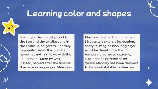 Vocabulario de colores y formas - Francés - 1.º de primaria