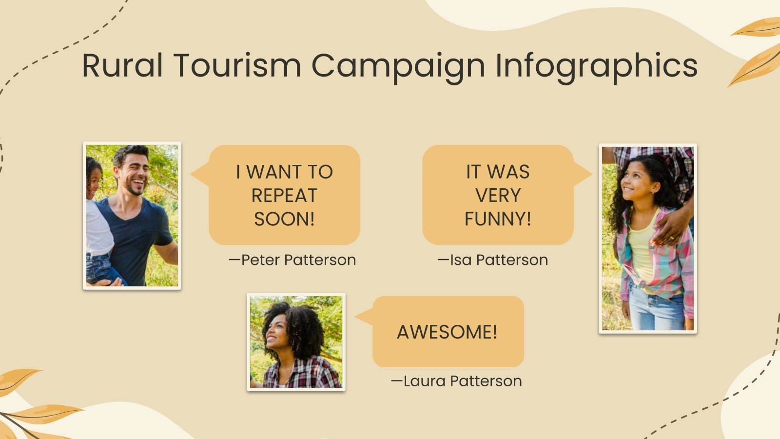 Rural Tourism Campaign: Meadow Infographics | Google Slides