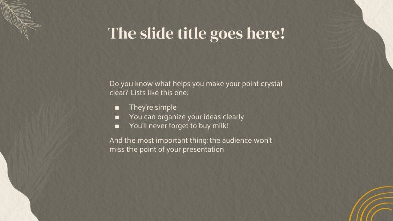 Relaxing Theme | Google Slides & PPT