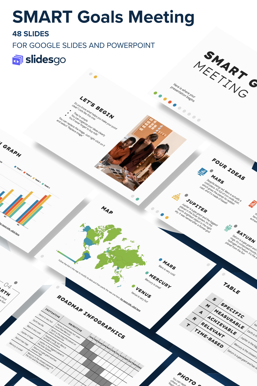 SMART Goals Meeting | Google Slides & PowerPoint
