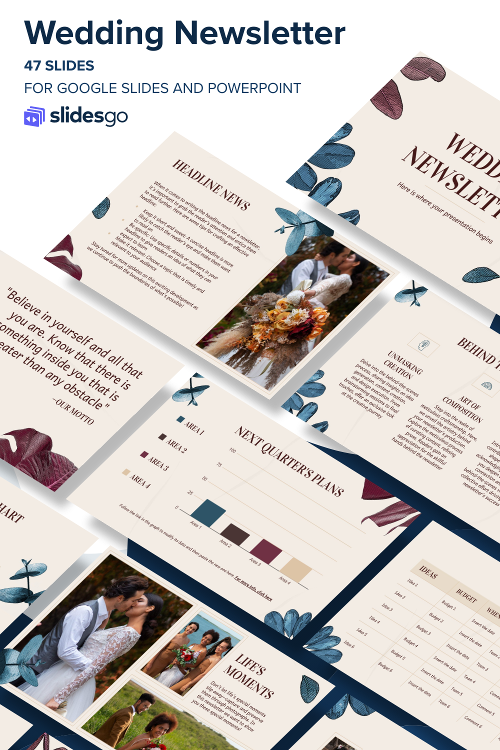 Wedding Newsletter | Google Slides & PowerPoint