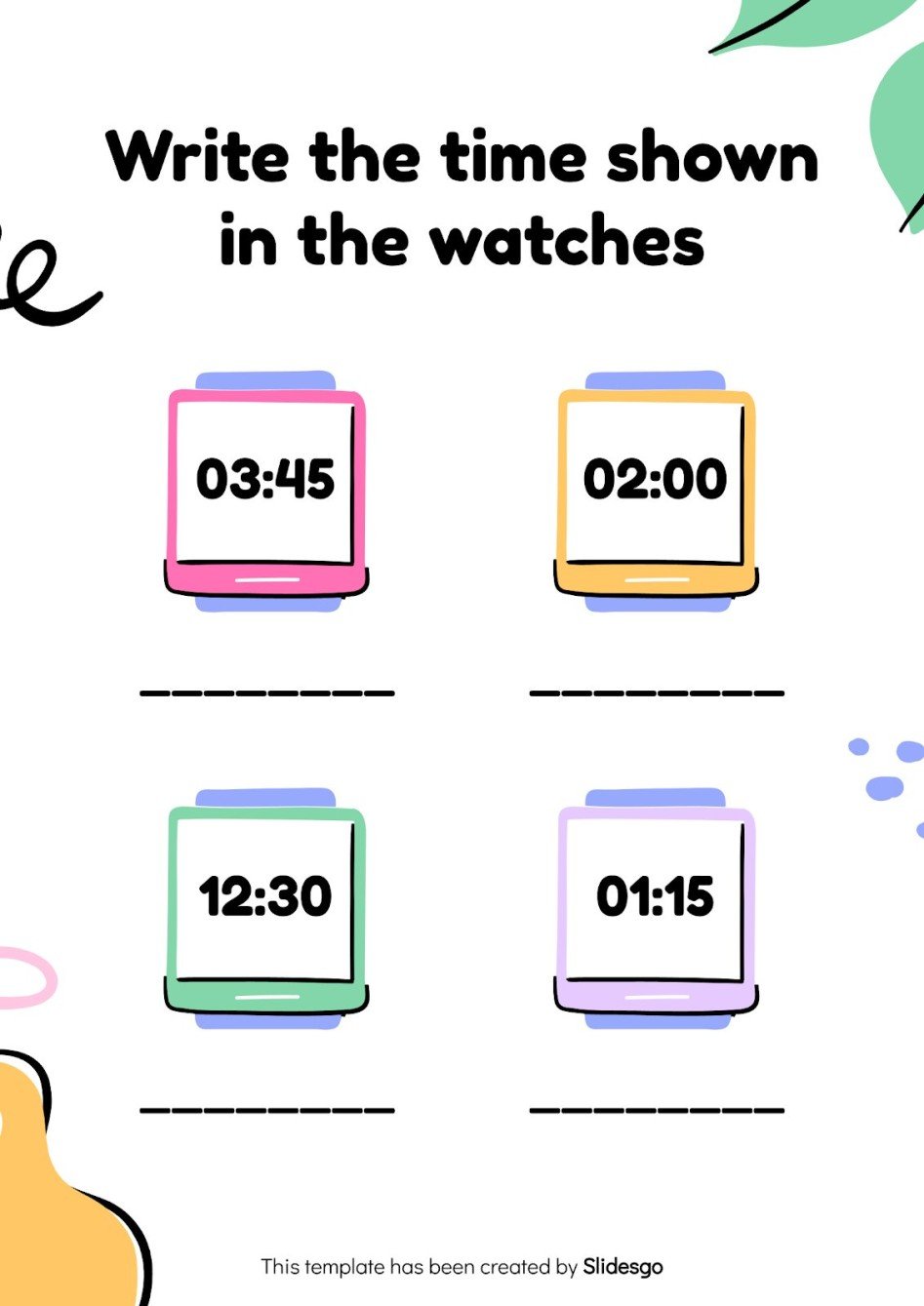 Activity Booklet: What Time Is It? | Google Slides & PPT