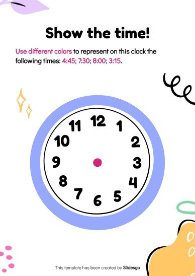 Activity Booklet: What Time Is It? | Google Slides & PPT