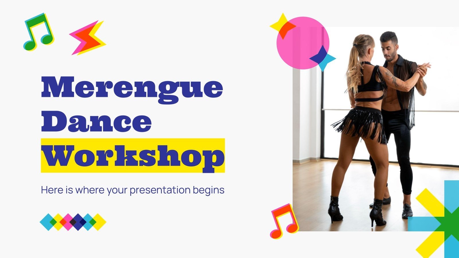 Merengue Dance Workshop | Google Slides and PowerPoint