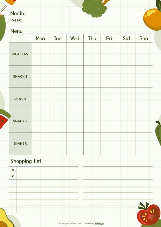 Time-Saving Meal Planner | Google Slides & PowerPoint