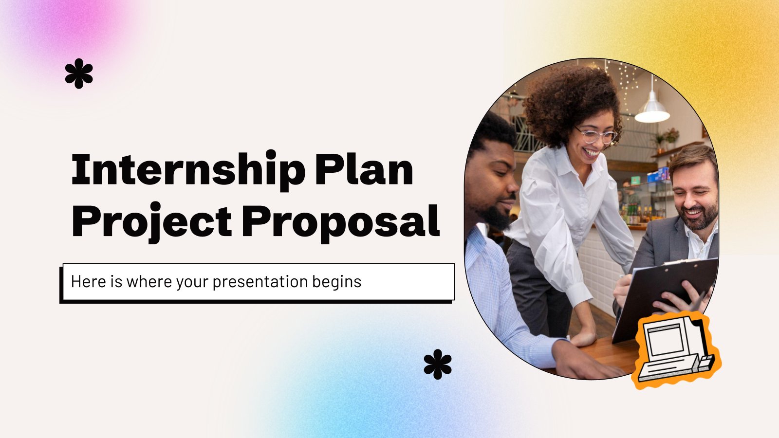 Internship Plan Project Proposal Google Slides PPT