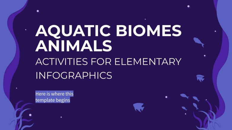 Aquatic Biomes Activities for Elementary Infographics