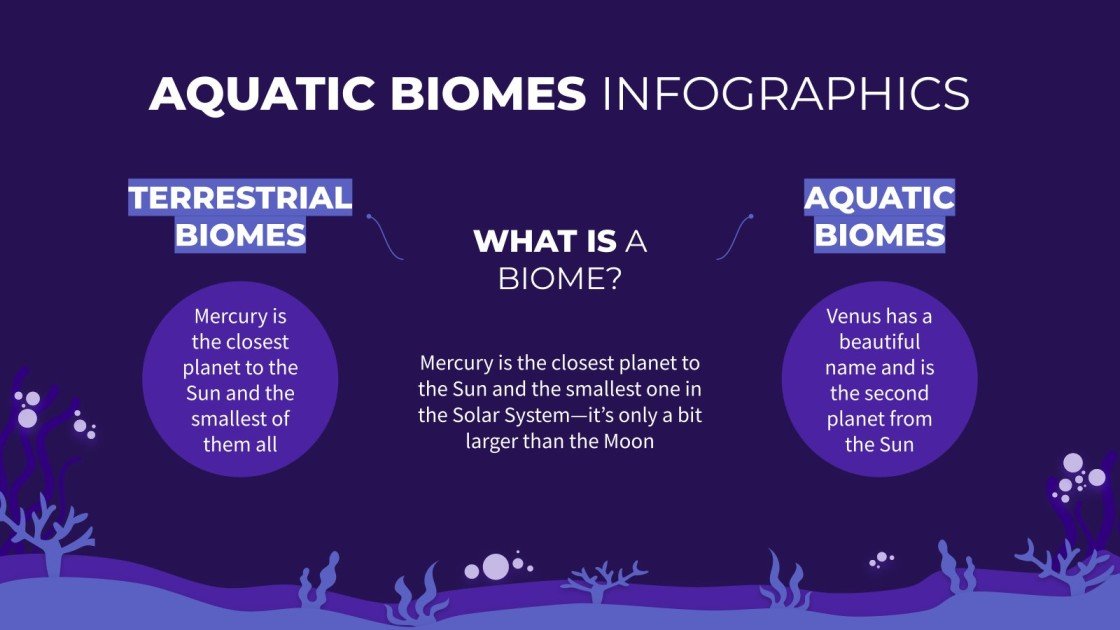 Aquatic Biomes Activities for Elementary Infographics