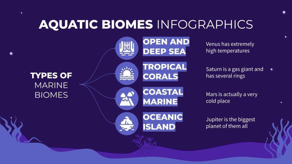 Aquatic Biomes Activities for Elementary Infographics
