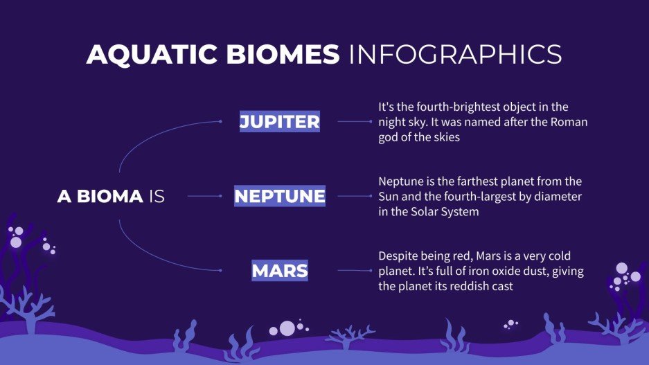 Aquatic Biomes Activities for Elementary Infographics