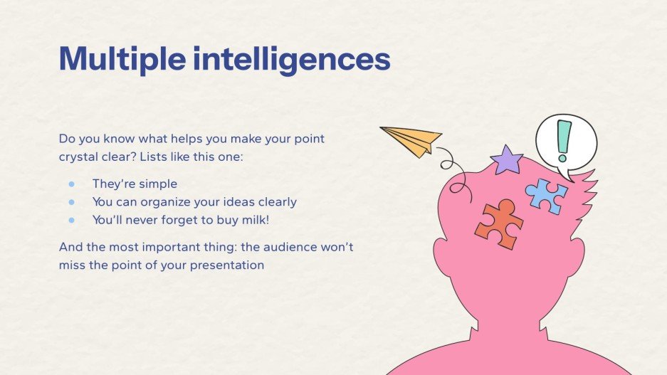 Multiple Intelligences Theory Lesson | Google Slides & PPT