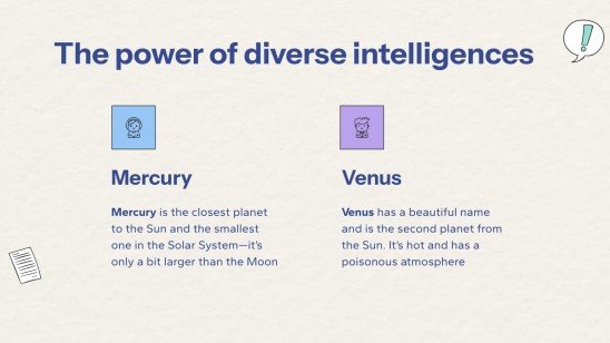 Multiple Intelligences Theory Lesson | Google Slides & PPT