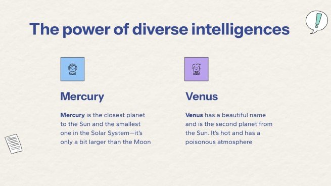 Multiple Intelligences Theory Lesson | Google Slides & PPT