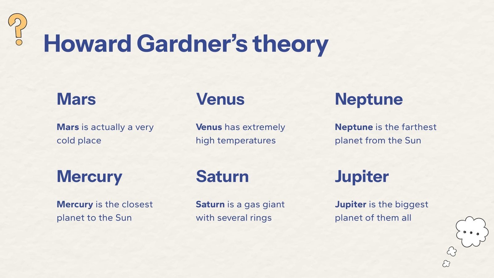 Multiple Intelligences Theory Lesson | Google Slides & PPT Multiple Intelligences Theory Lesson | Google Slides & PPT