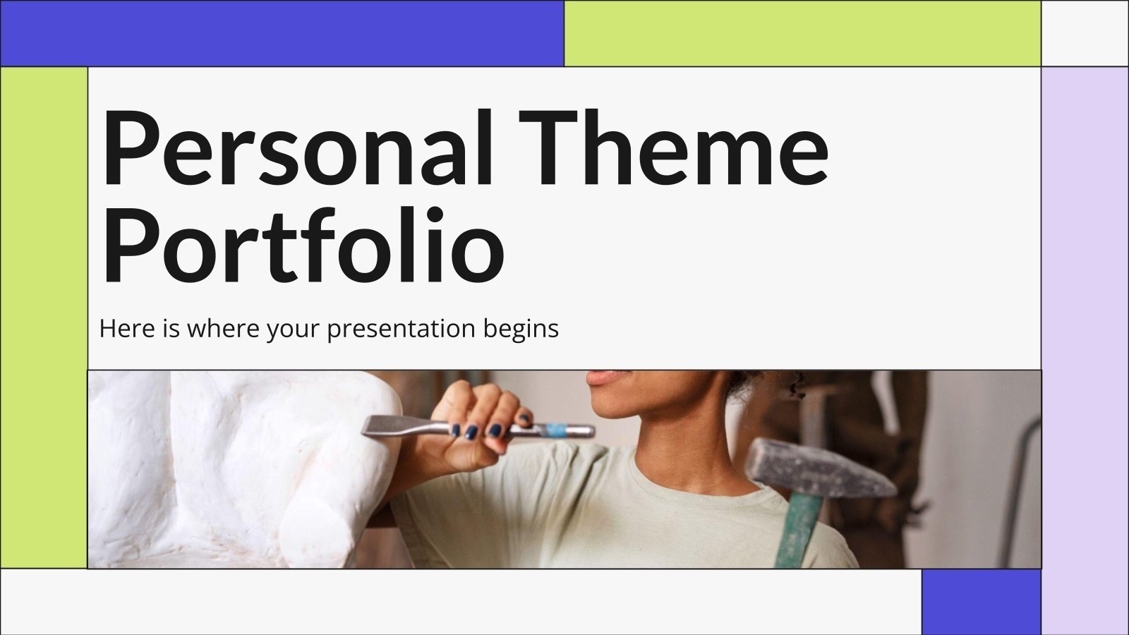 Personal Theme Portfolio | Google Slides and PowerPoint