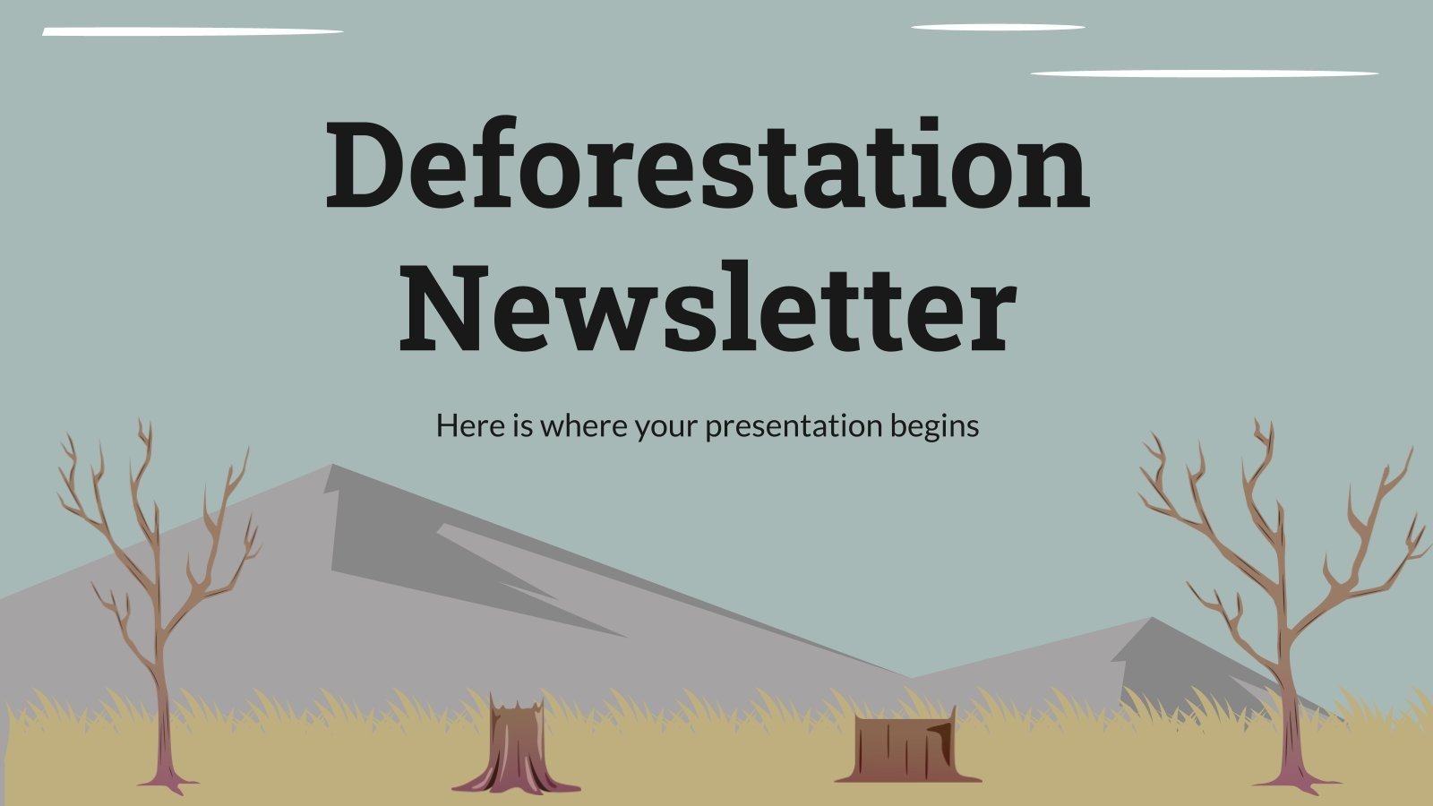 Deforestation Newsletter | Google Slides & PPT