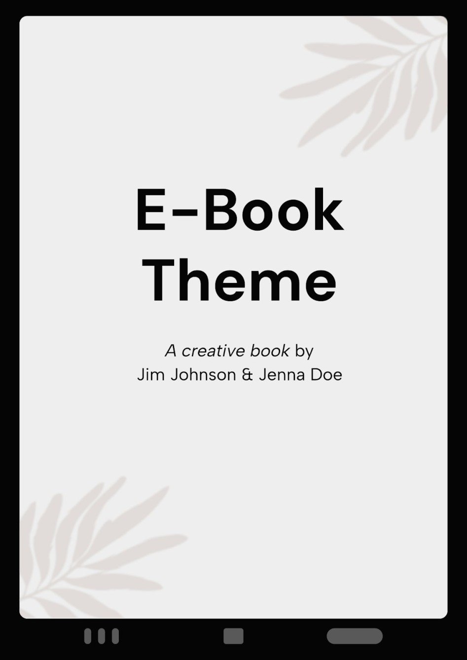 E-Book Theme | Google Slides & PowerPoint template