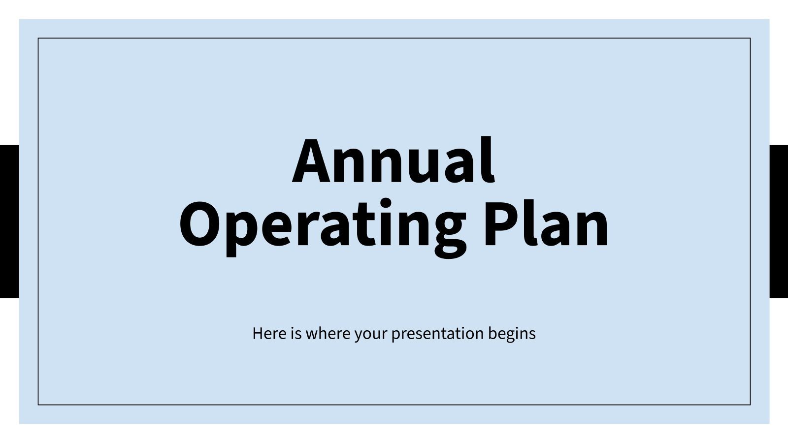 Annual Operating Plan | Google Slides & PowerPoint template