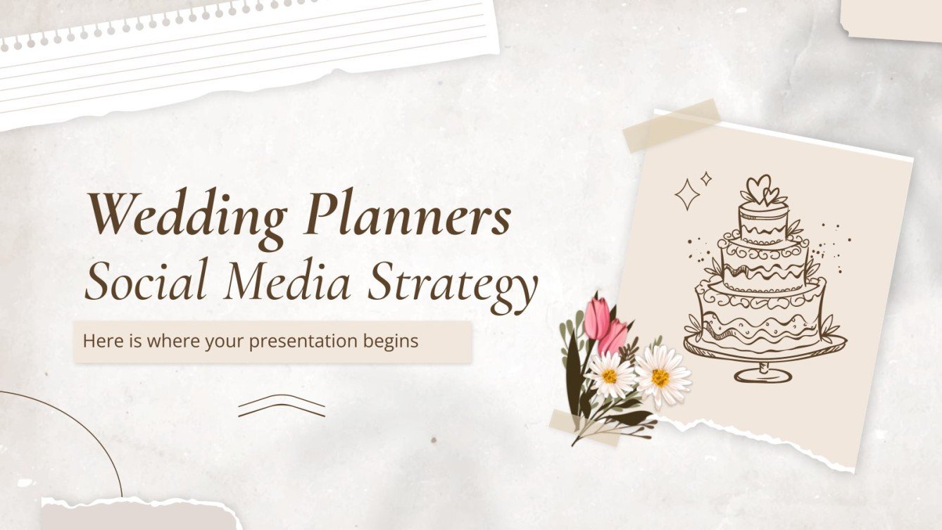 Plantillas gratis de Bodas para Google Slides y PowerPoint