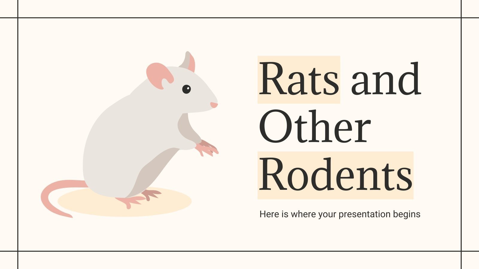 Ratas y otros roedores | Google Slides y PowerPoint