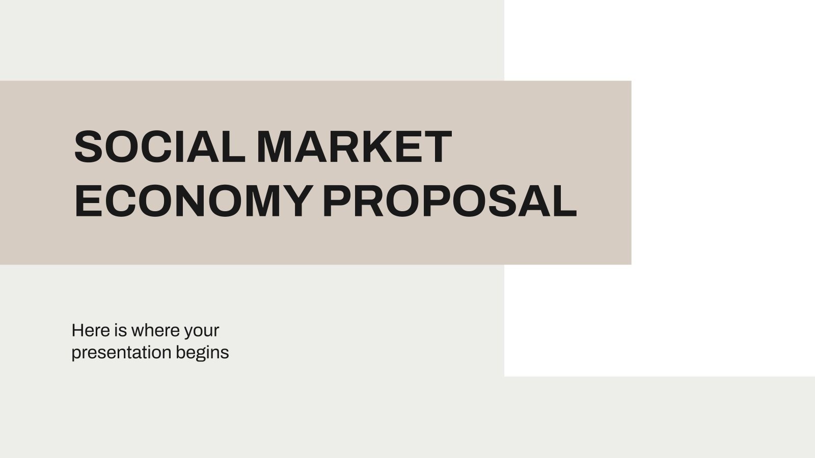 Social Market Economy Proposal | Google Slides & PowerPoint