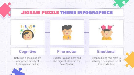 Jigsaw Puzzle Pieces Theme for Education Infographics
