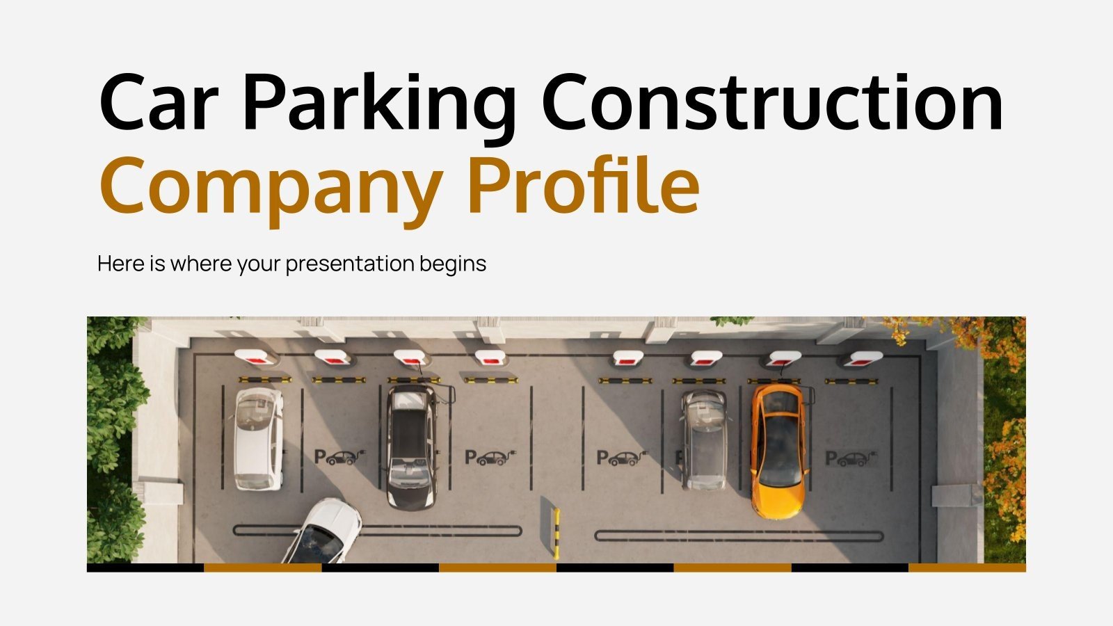 Car Parking Construction Company Profile | Google Slides