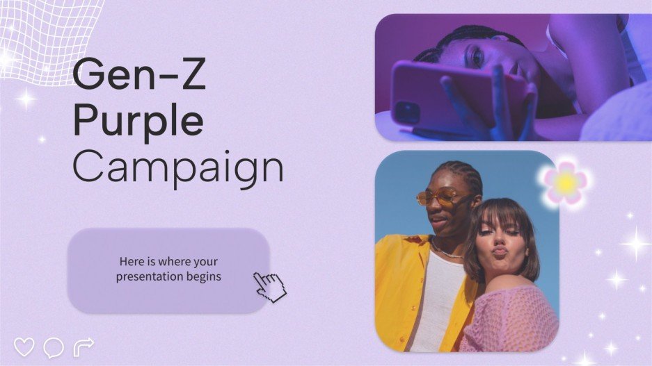 Gen-Z Purple Campaign | Google Slides & PowerPoint