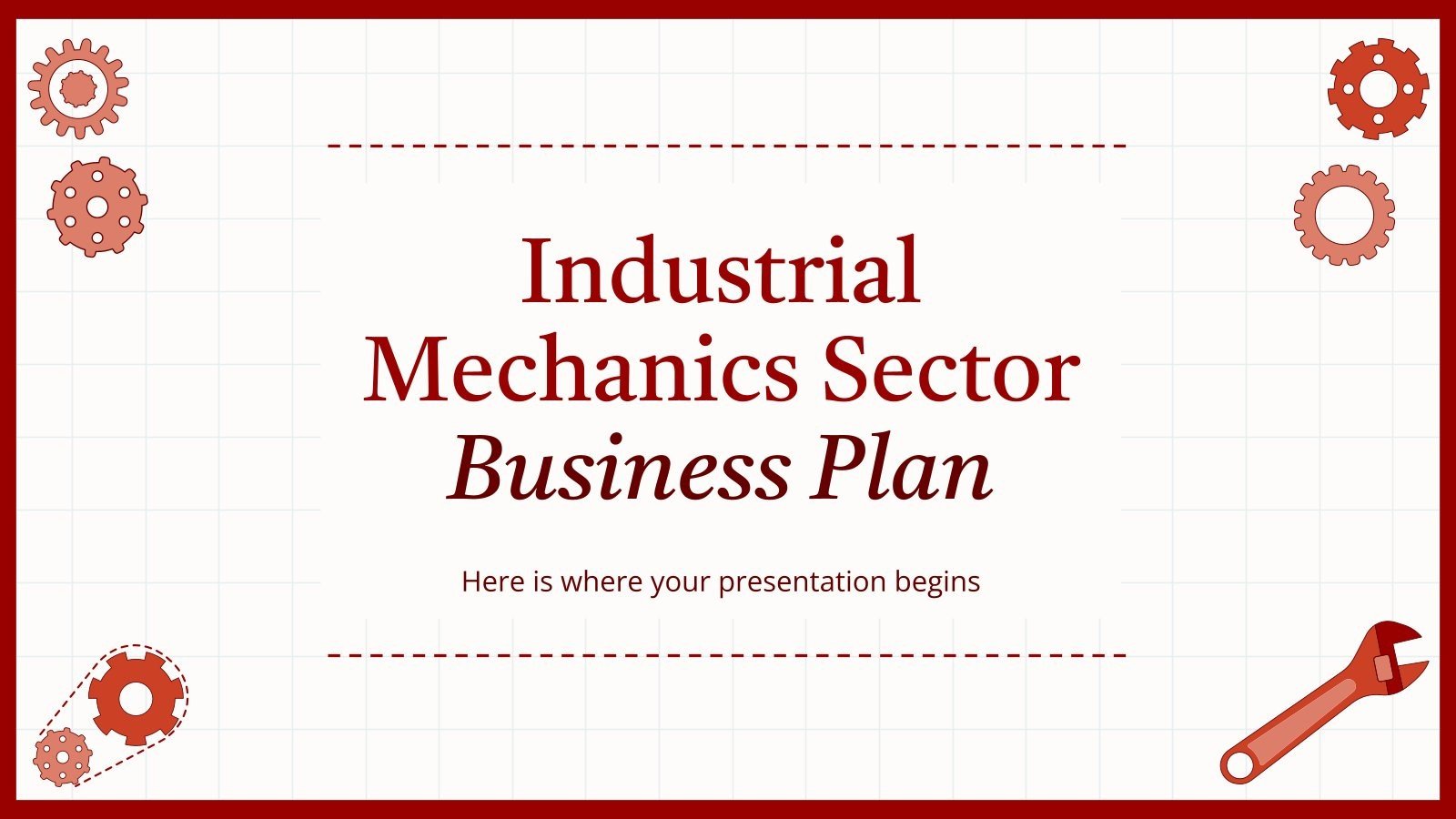 Industrial Mechanics Sector Business Plan | Google Slides