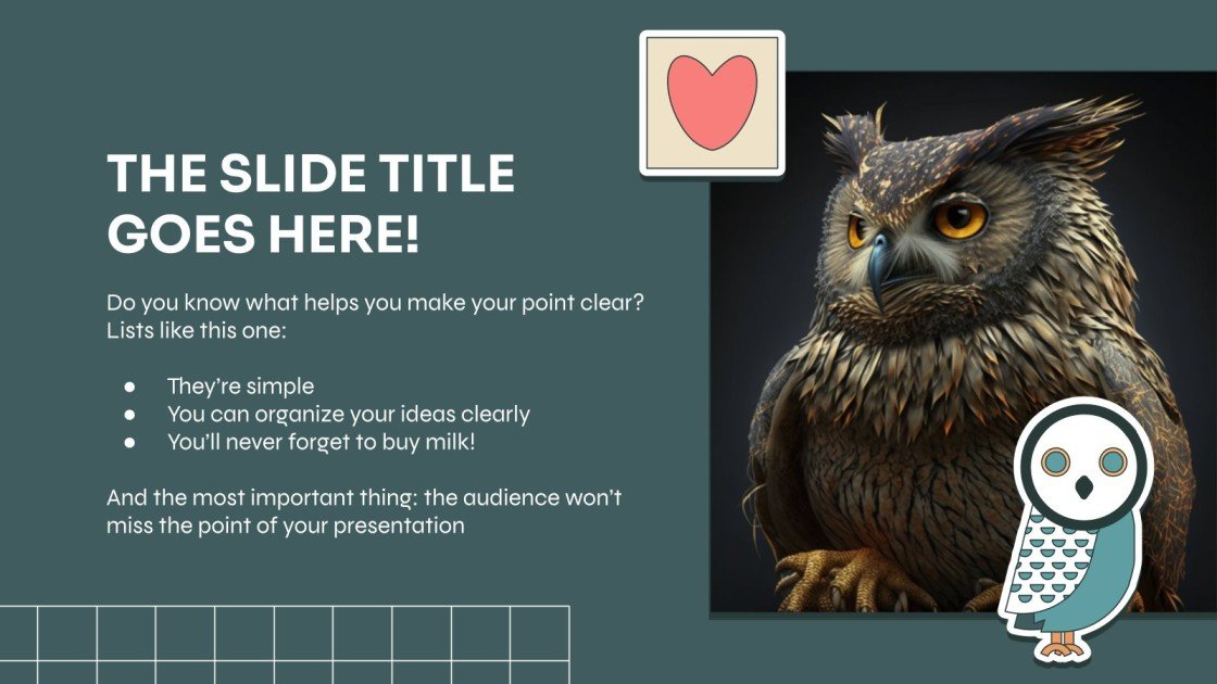 Owl Minitheme | Google Slides & PowerPoint template