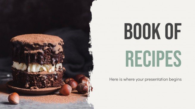 Libro de recetas | Plantilla gratuita de Google Slides y PowerPoint