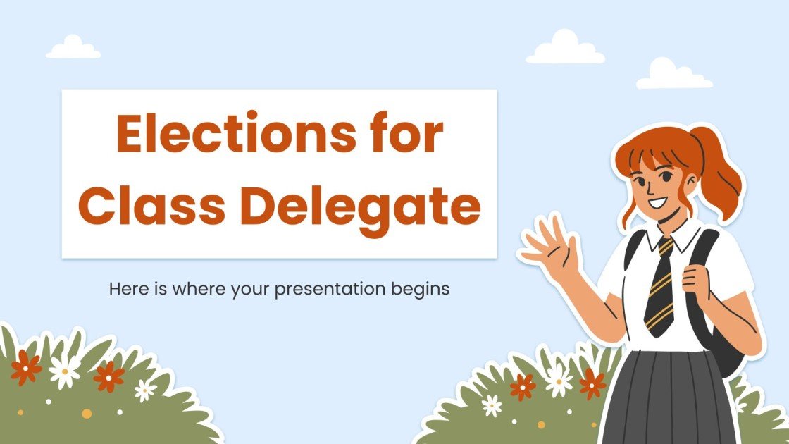 Elections for Class Delegate | Google Slides & PowerPoint
