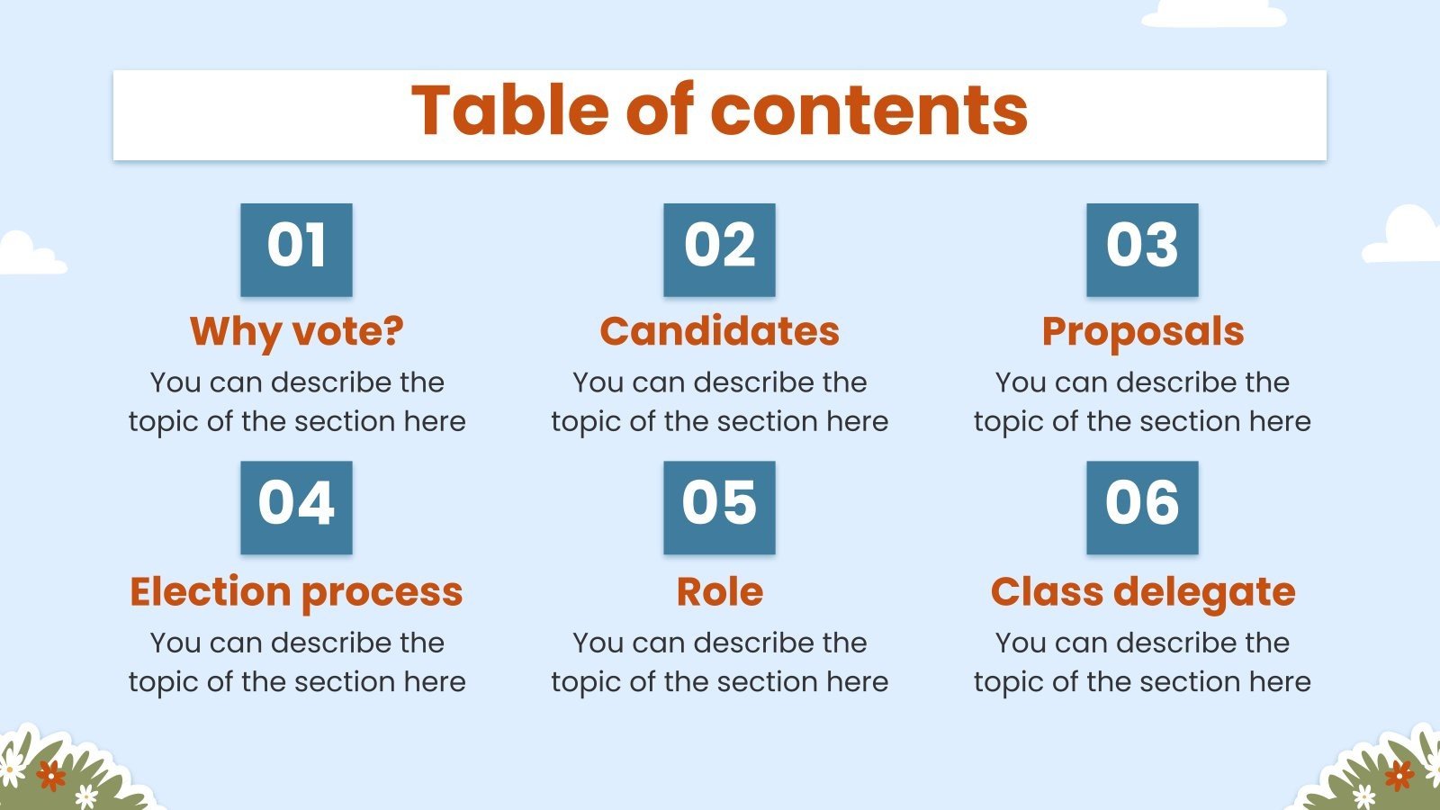 Elections for Class Delegate | Google Slides & PowerPoint