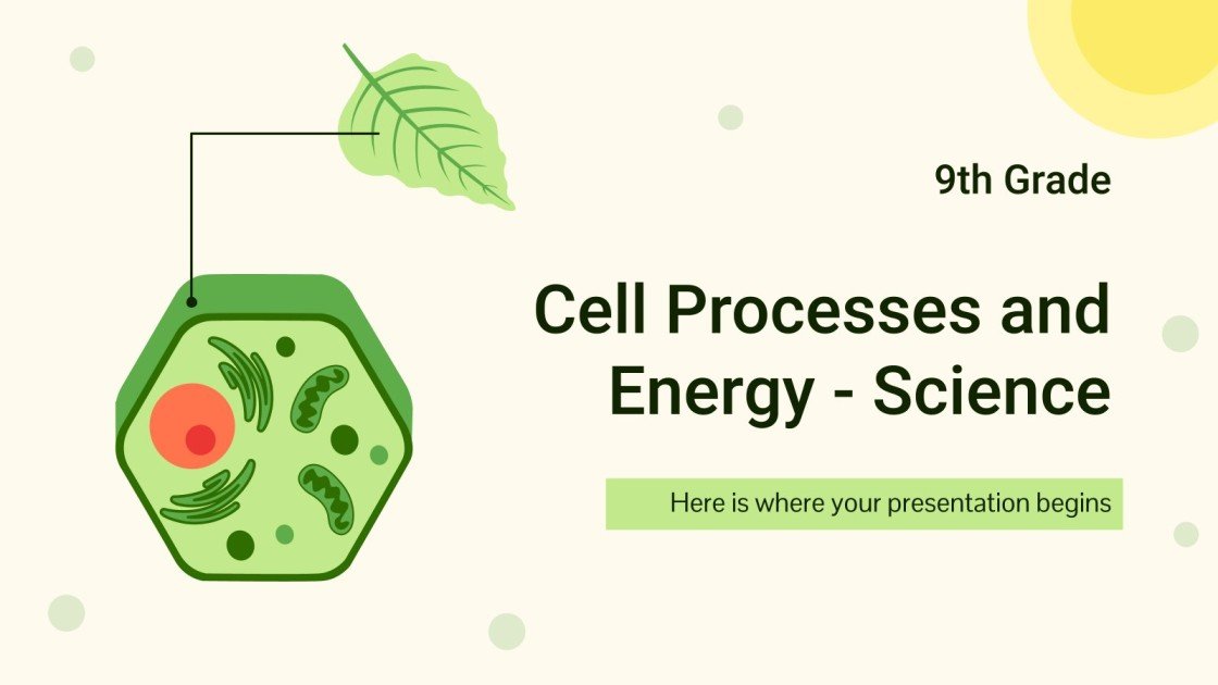 Cell Processes and Energy - Science | Google Slides & PPT