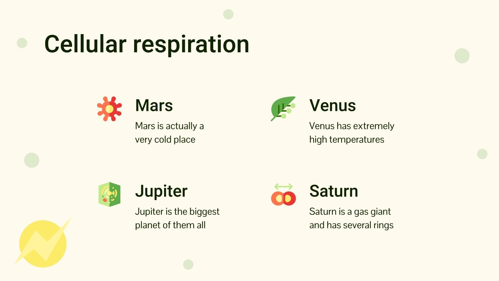 Cell Processes and Energy - Science | Google Slides & PPT